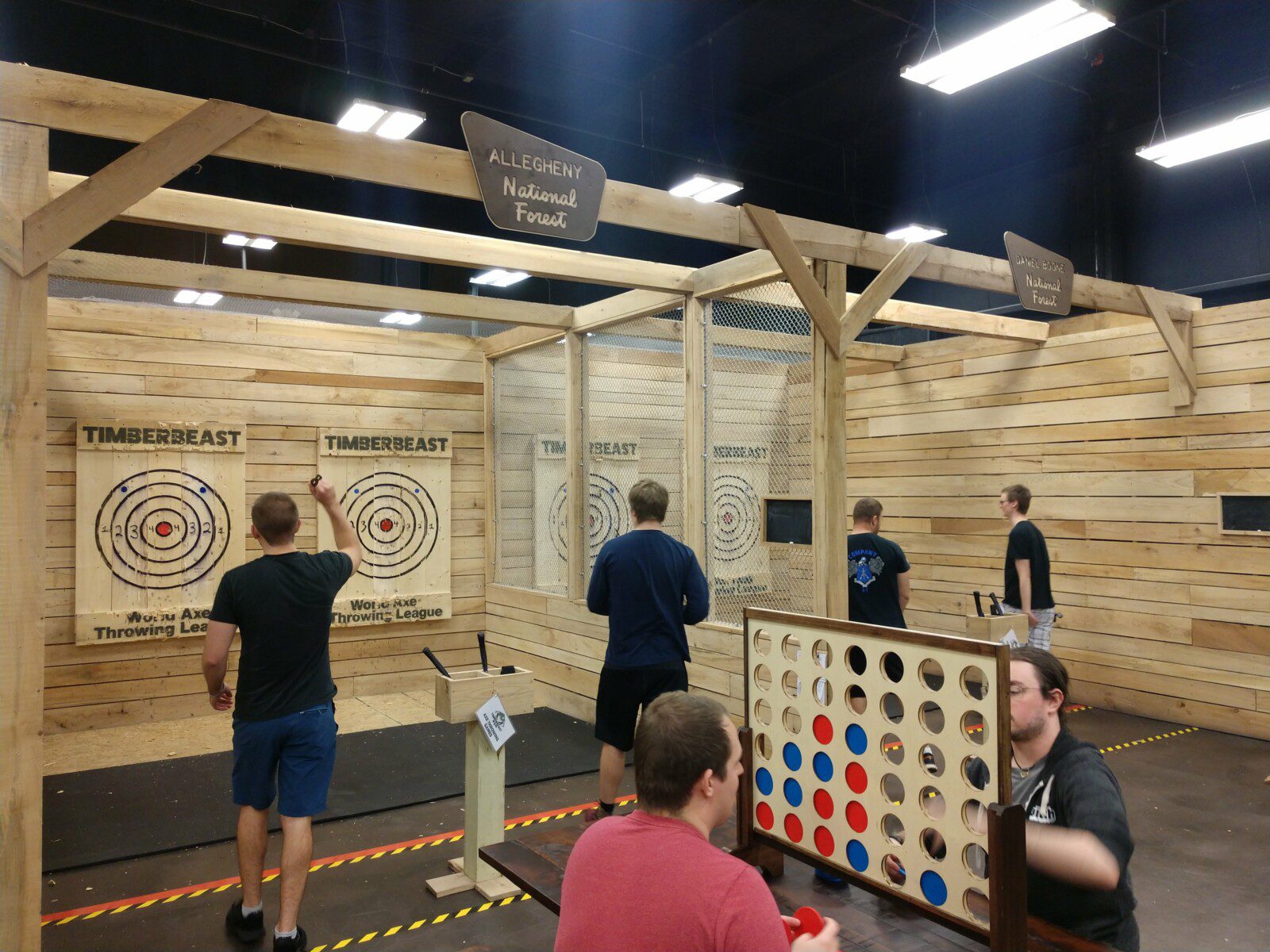 Axe Throwing Fun at Timber Beast - Eagle Stays